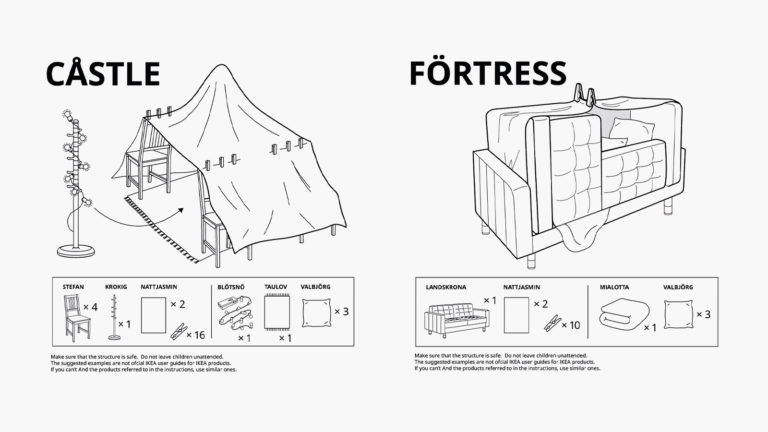 IKEA Releases Instructions For At-Home Forts - IMBOLDN