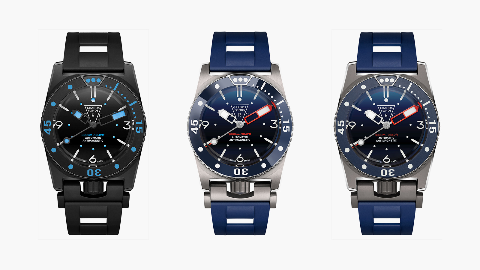 Patented Tech Keeps The ZRC GF 3000 Titanium Diver Watch Running ...