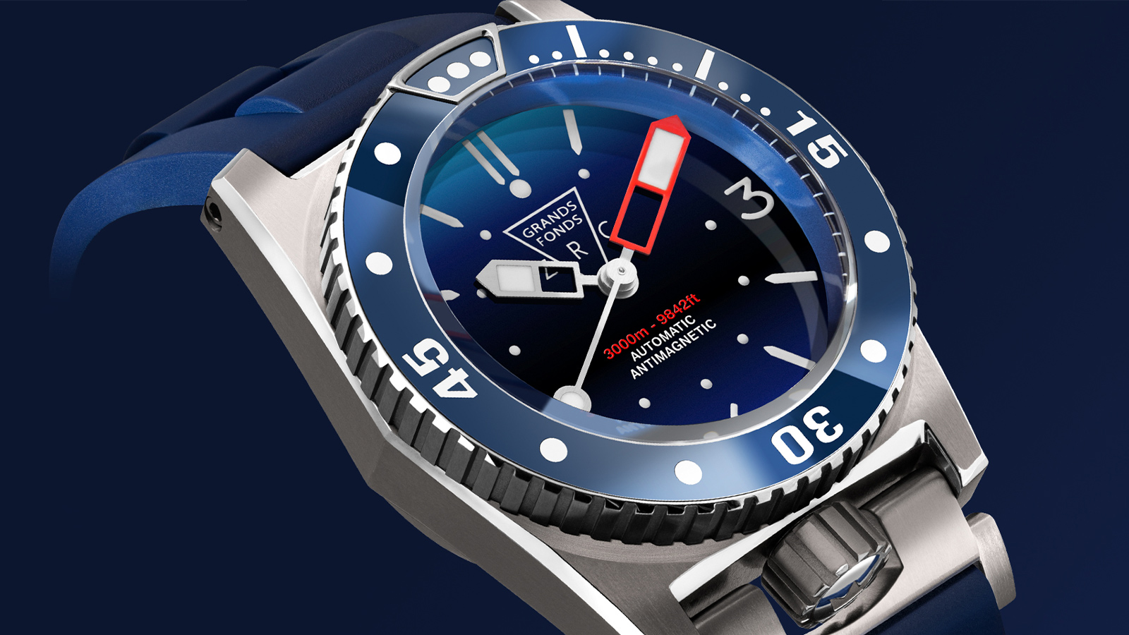 Patented Tech Keeps The ZRC GF 3000 Titanium Diver Watch Running ...