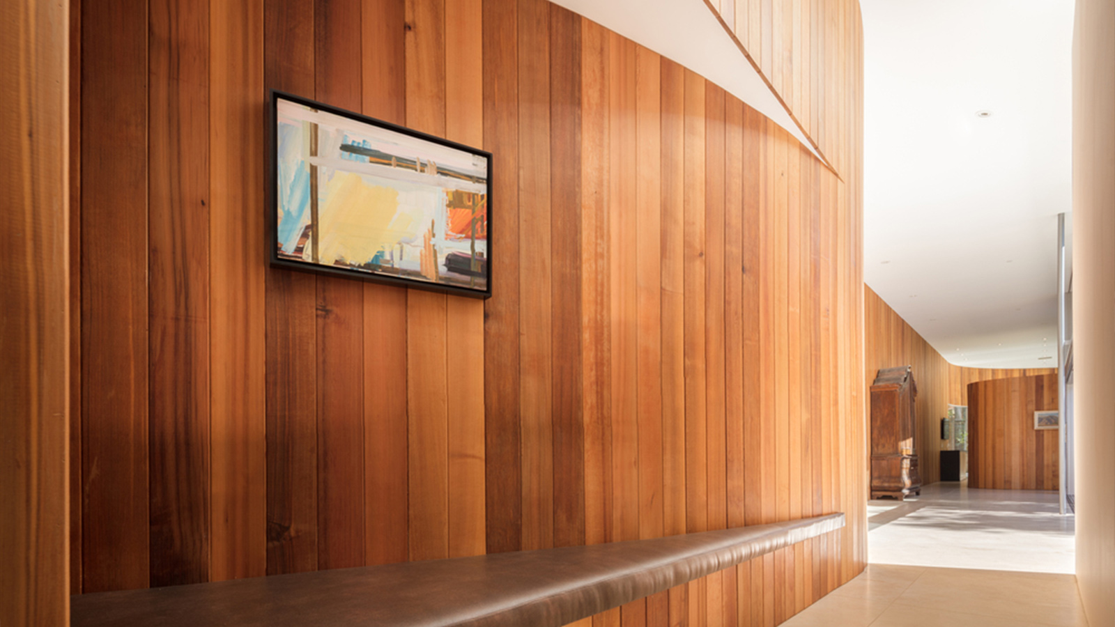 Surrounded By An Undulating Cedar Wall, Roofless House Focuses On The ...