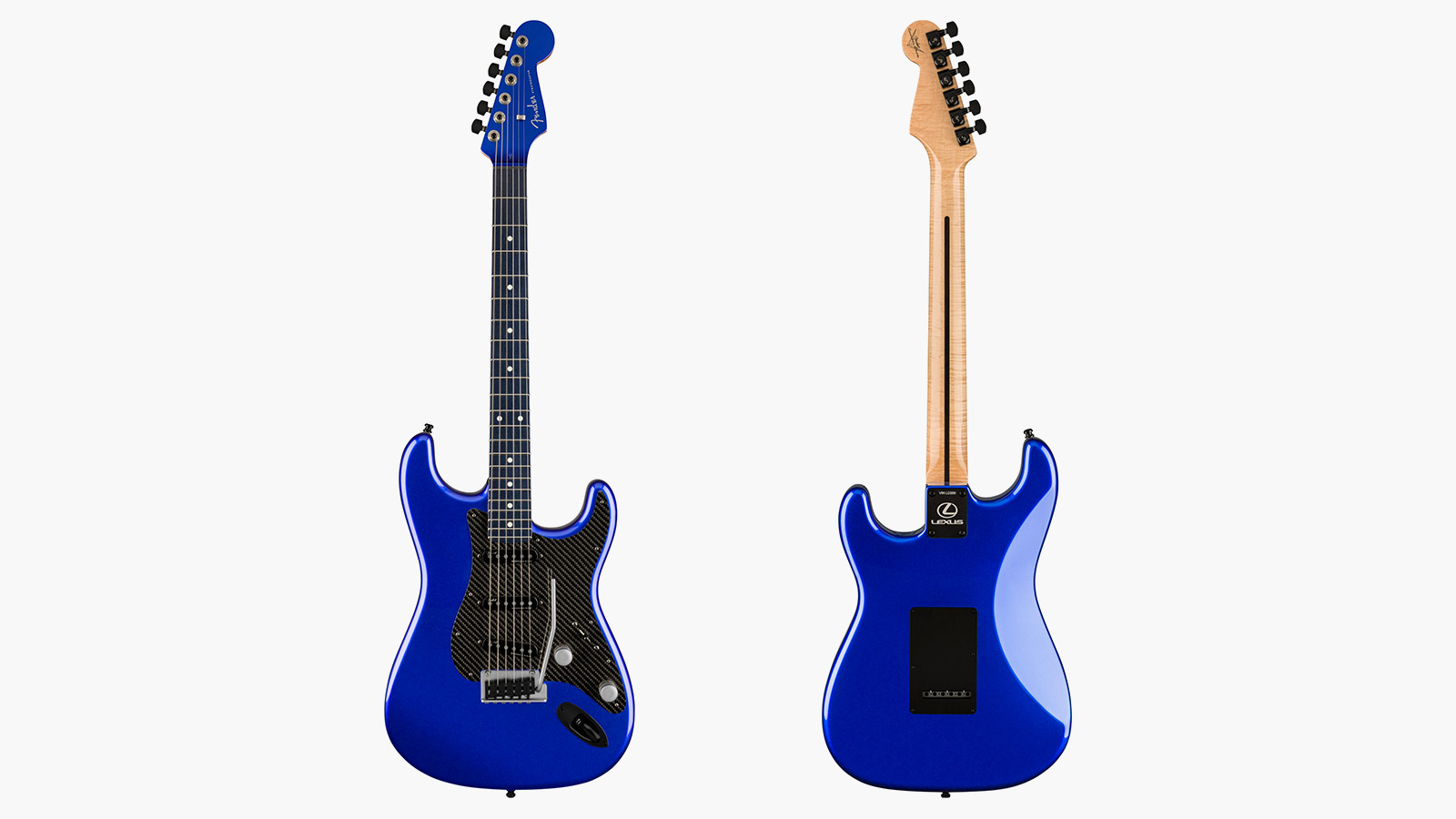 Meet The Stunning Blue Fender x Lexus LC Stratocaster Guitar - IMBOLDN