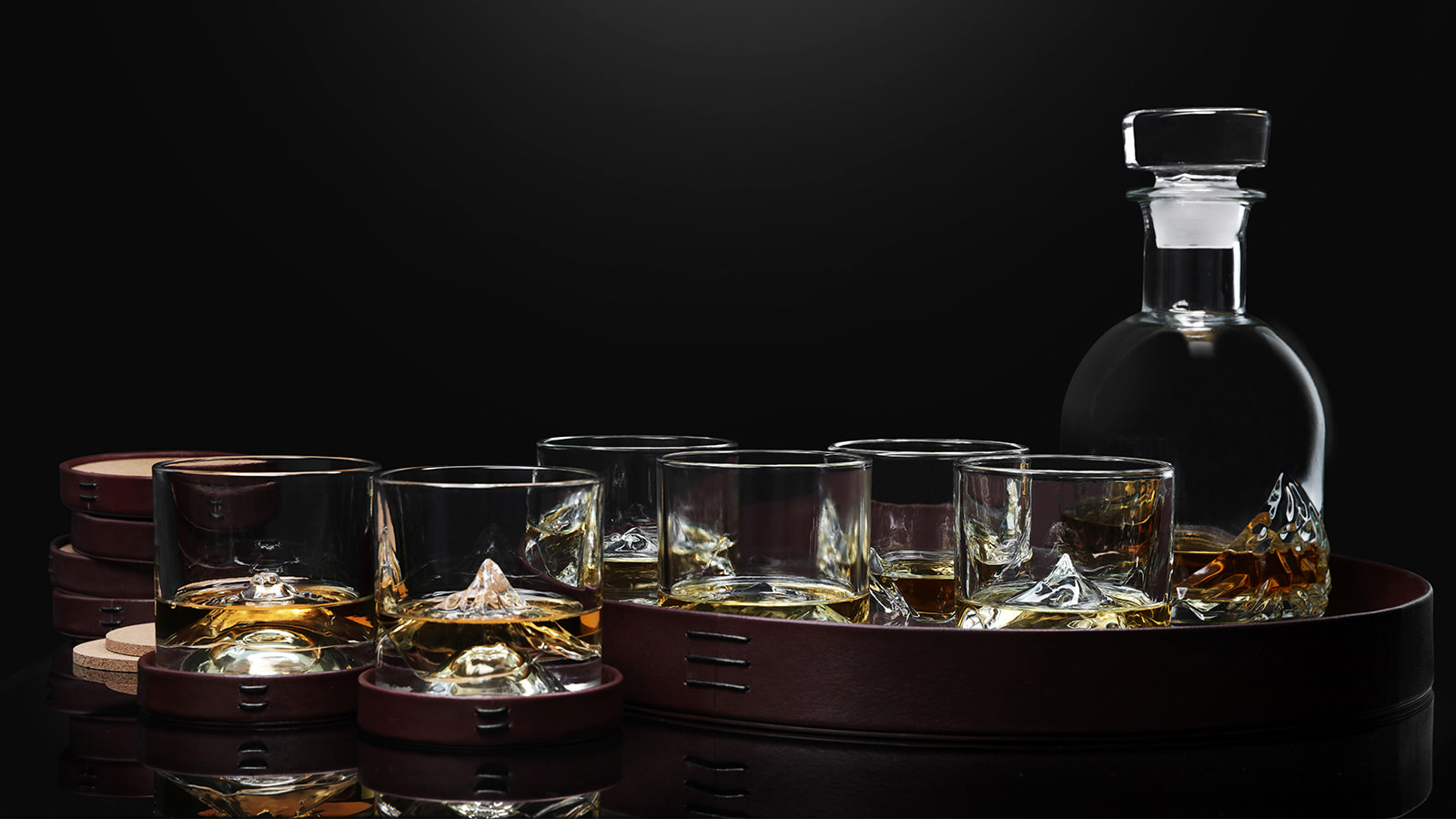 The Peaks Crystal Whiskey Set - IMBOLDN