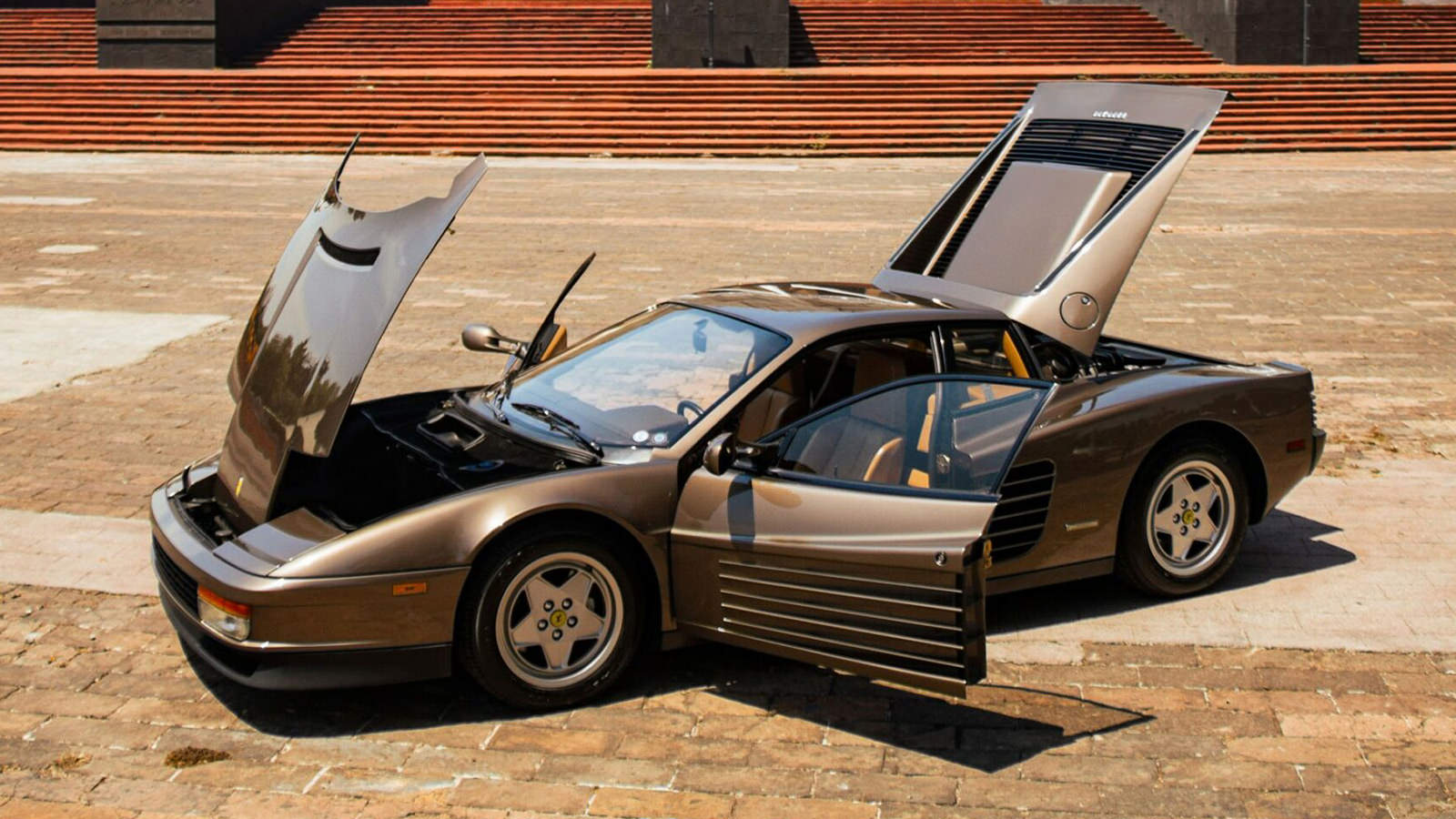 Rare Factory Brown 1988 Ferrari Testarossa Is Too Cool For Red - IMBOLDN Rare Factory Brown 1988 Ferrari Testarossa Is Too Cool For Red - IMBOLDN