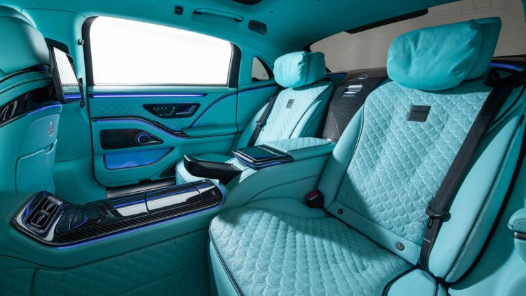 Brabus 600 Adds Gorgeous Turquoise Blue Leather Interior To The Maybach ...