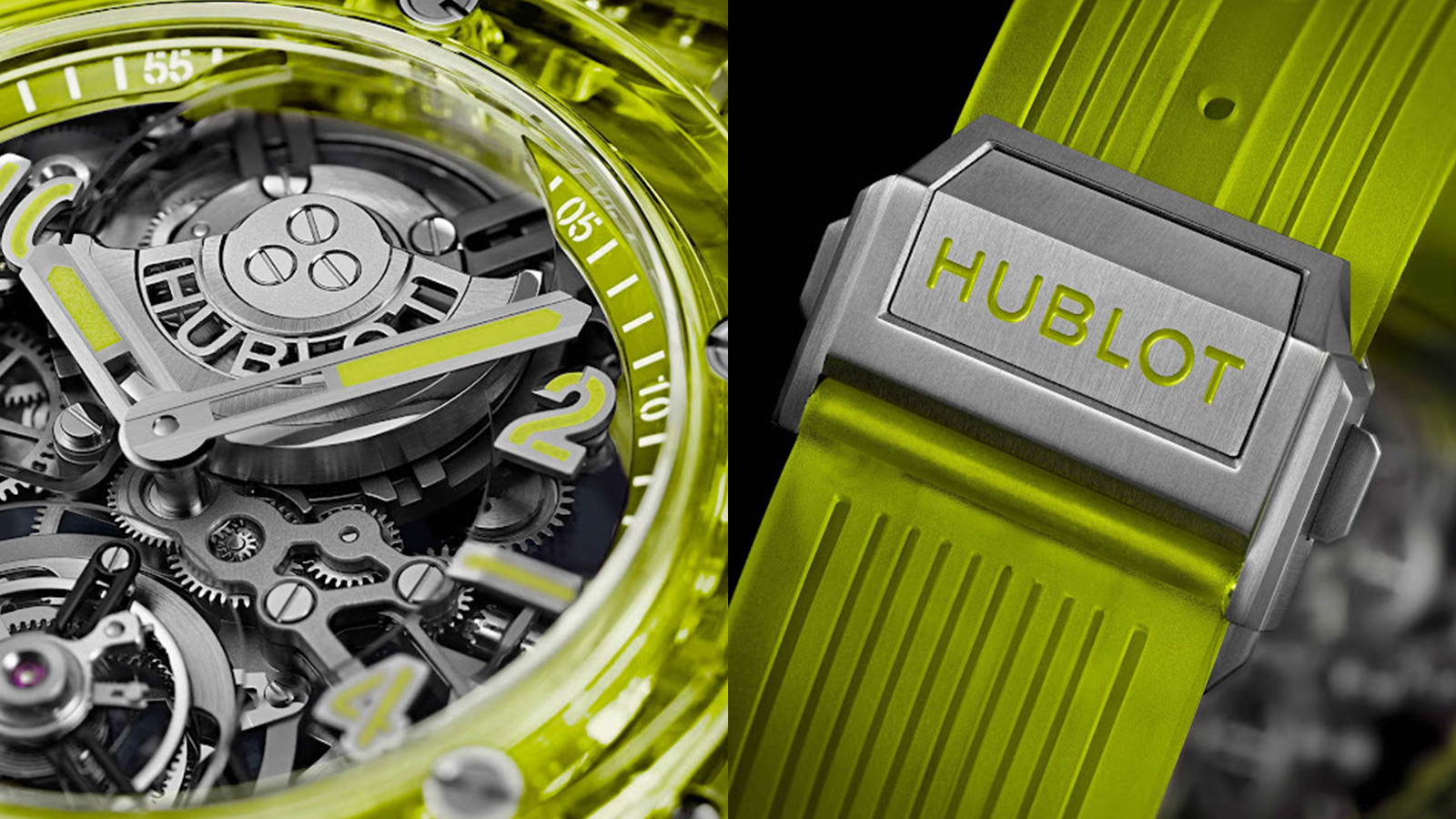 Hublot BIG BANG Tourbillon Automatic Saxem Yellow Neon - IMBOLDN