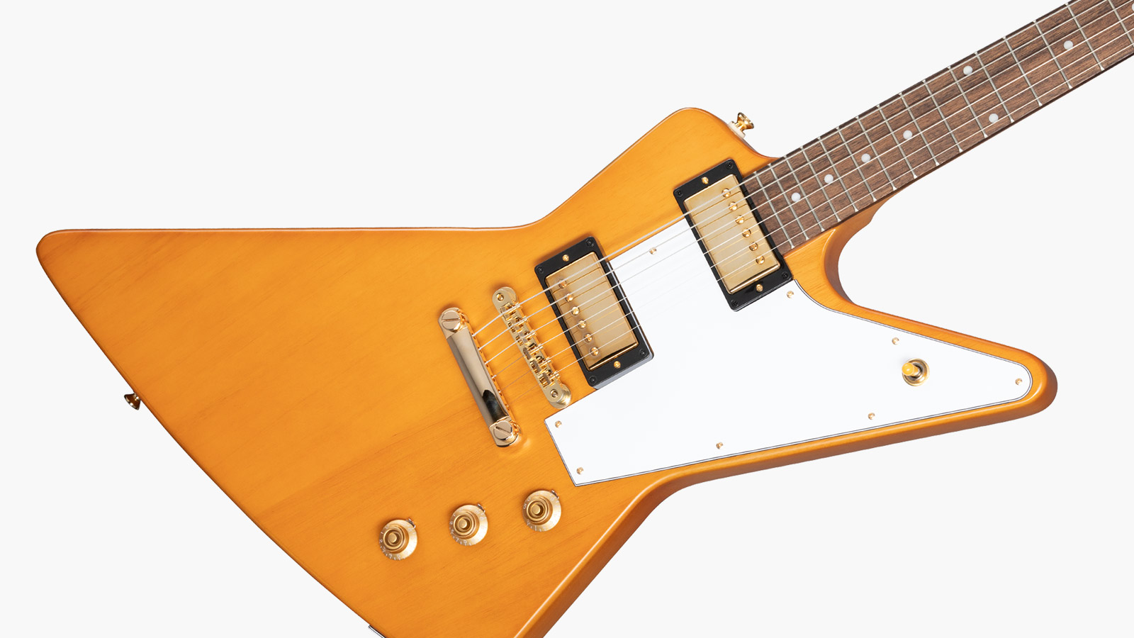 Epiphone x Gibson 1958 Korina Explorer And Flying V Guitars - IMBOLDN