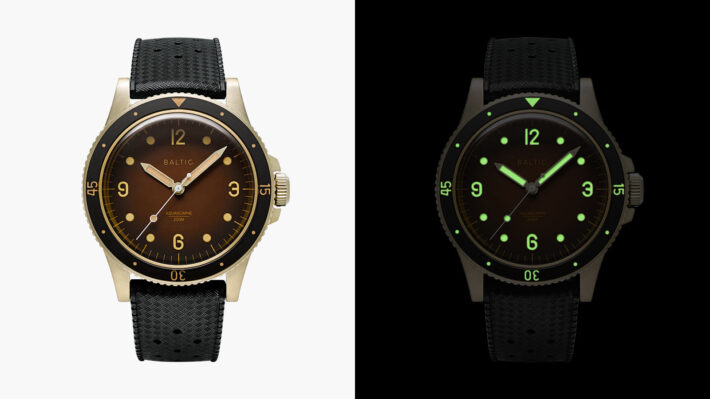 Discover The Unique Patina Of The Baltic Aquascaphe Bronze Brown Watch ...