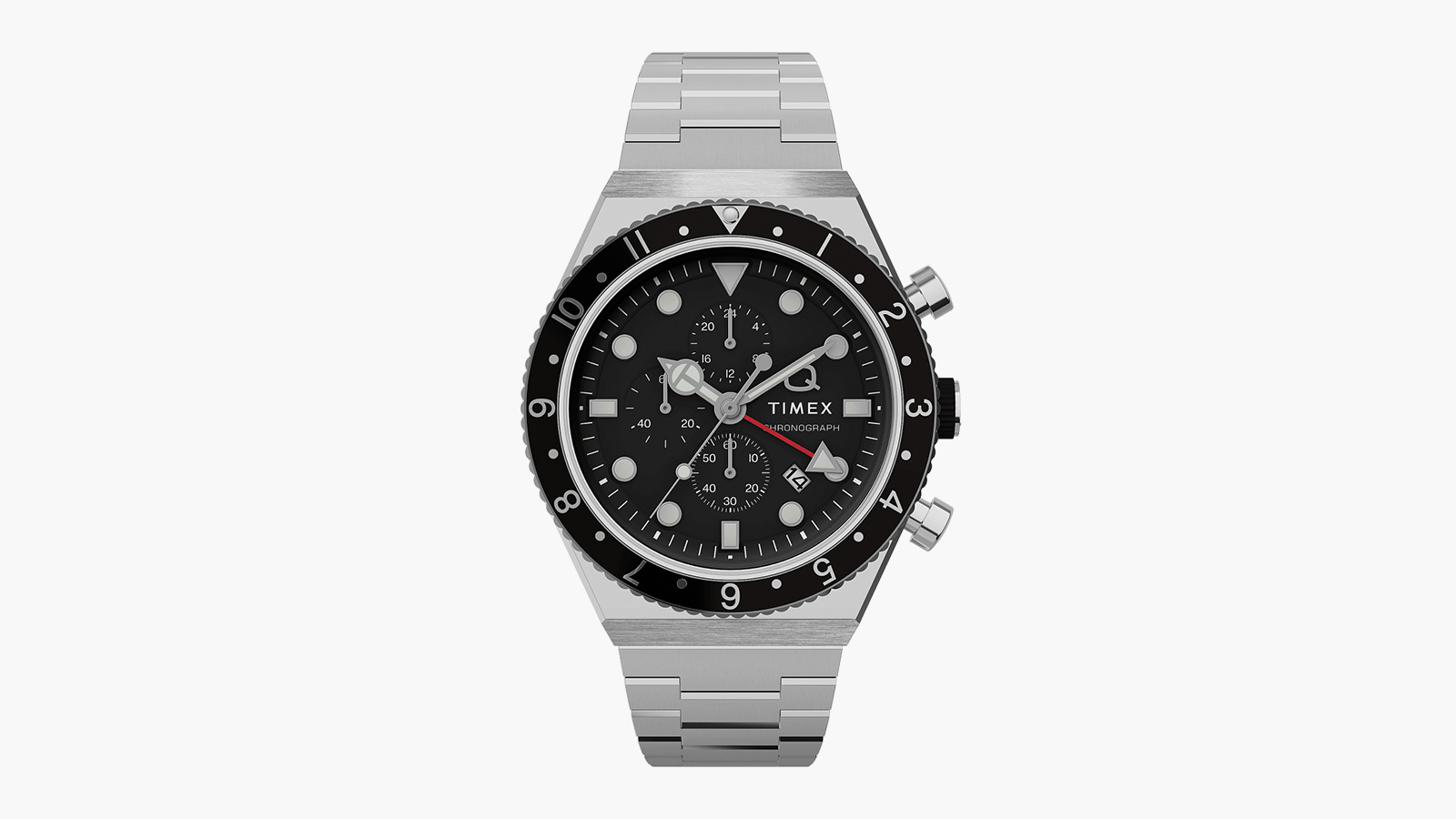 Adventurous Timekeeping With Q Timex Three Time Zone Chronograph Watch ...