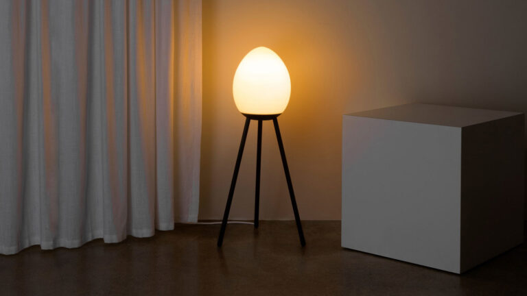 The Baltra Lantern Floor Light By Kickie Chudikova Is A Sculptural Mood ...