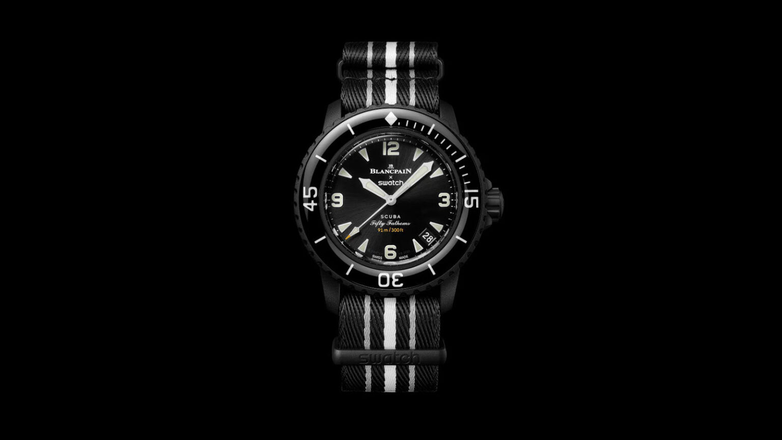 Presenting Blancpain X Swatch Scuba Fifty Fathoms The Ocean Of Storms ...