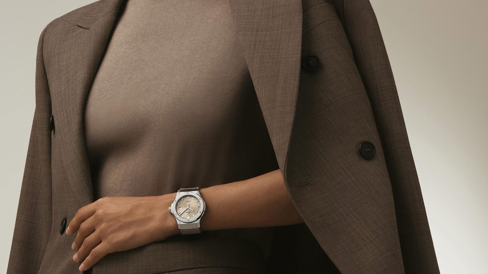 Hublot Goes Monochrome Chic With The Classic Fusion Essential Taupe - IMBOLDN