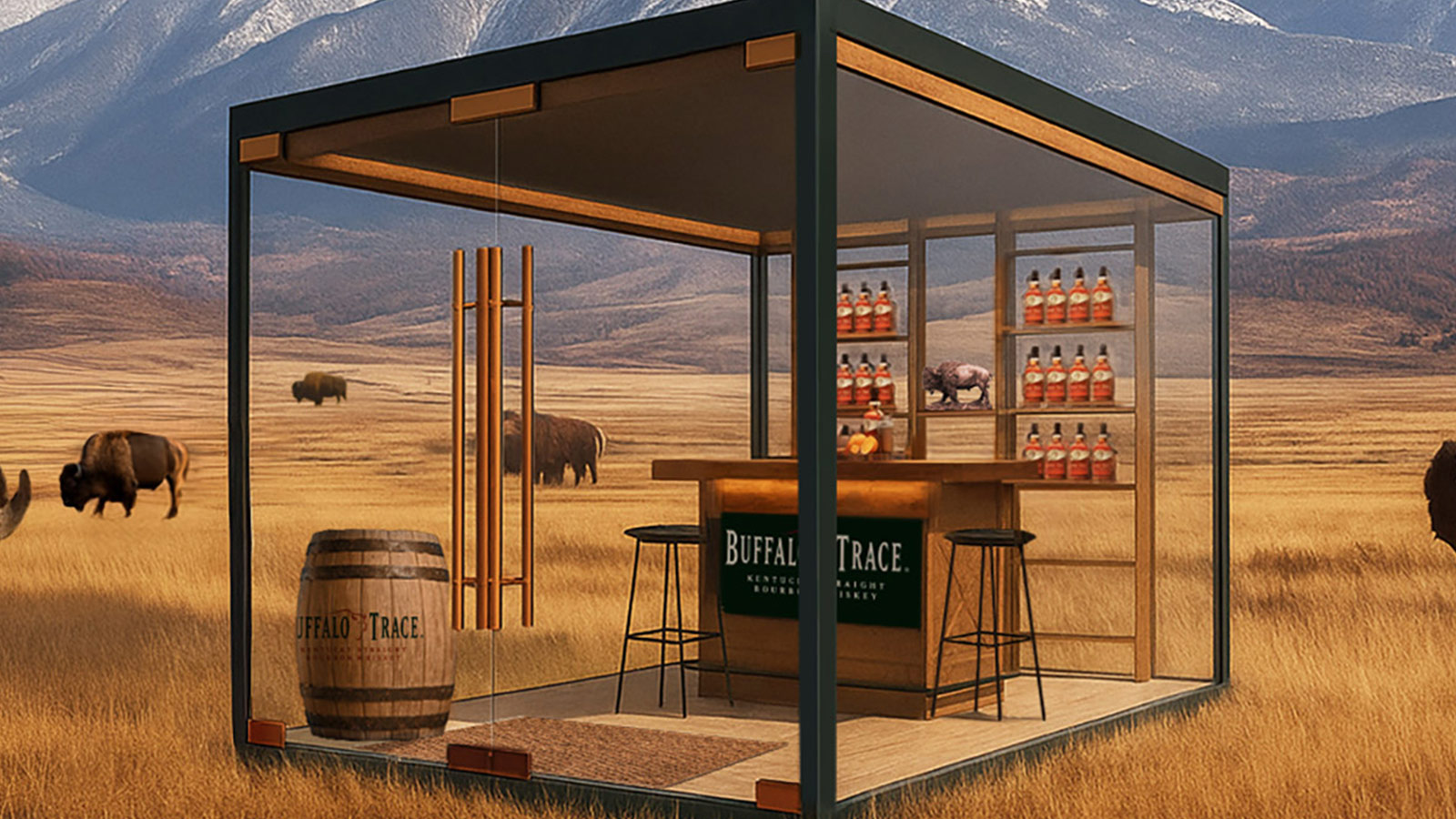 Buffalo Trace Builds A Glass Bar in The Wild—You In? - IMBOLDN