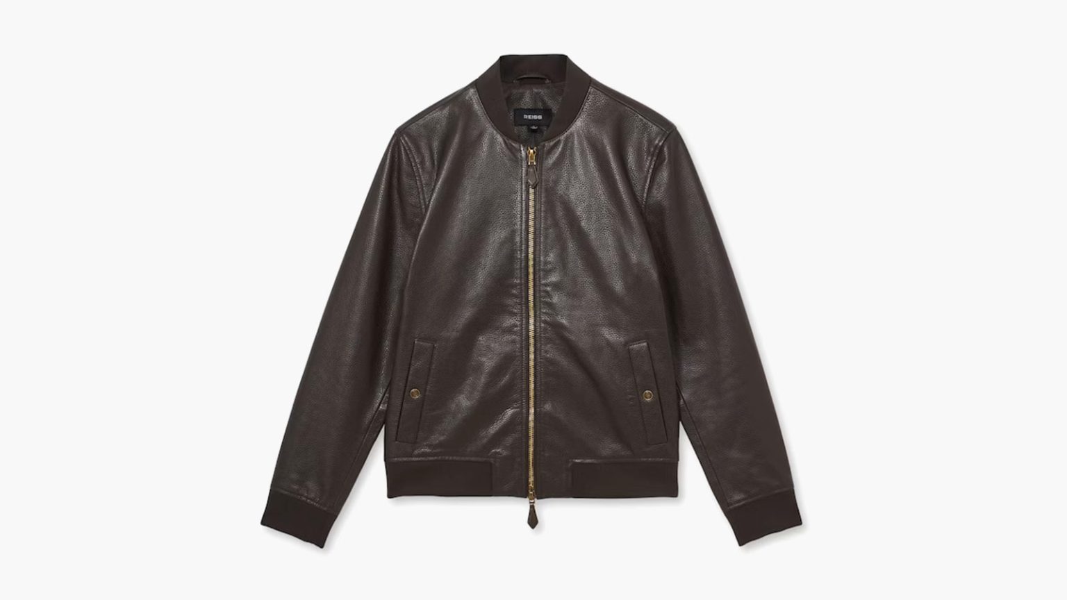 REISS Nails The Modern Leather Bomber - IMBOLDN